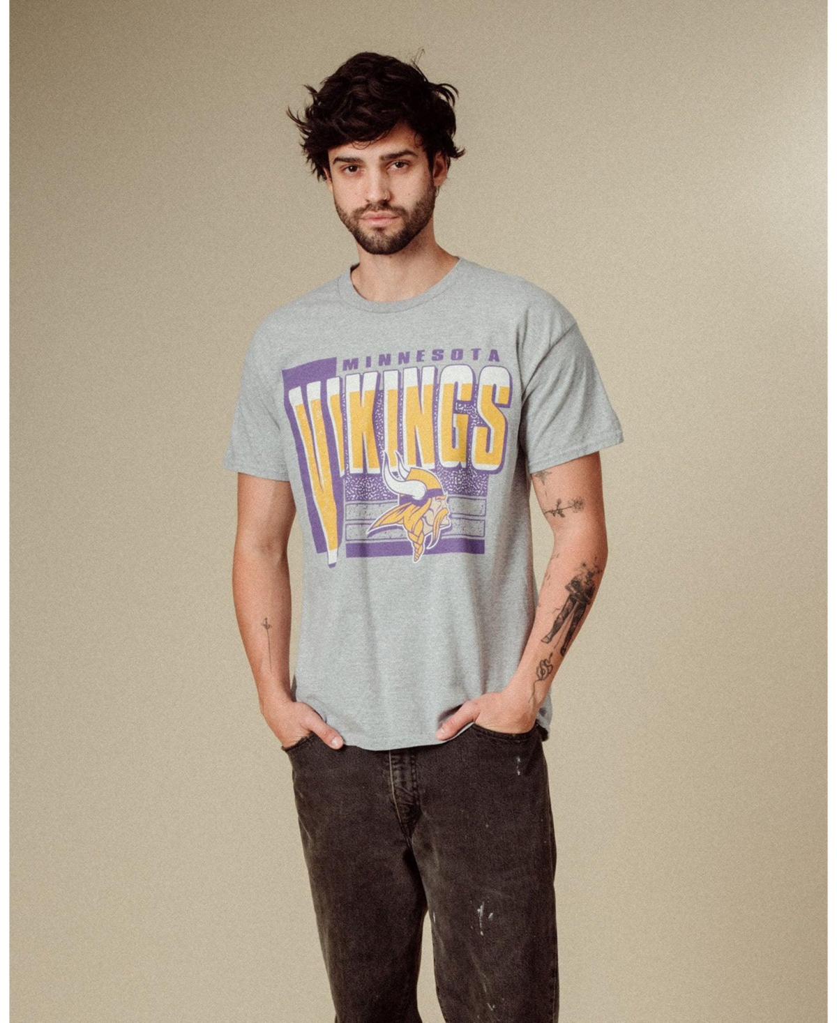 JUNK FOOD CLOTHING unisex nfl minnesota vikings complete tee